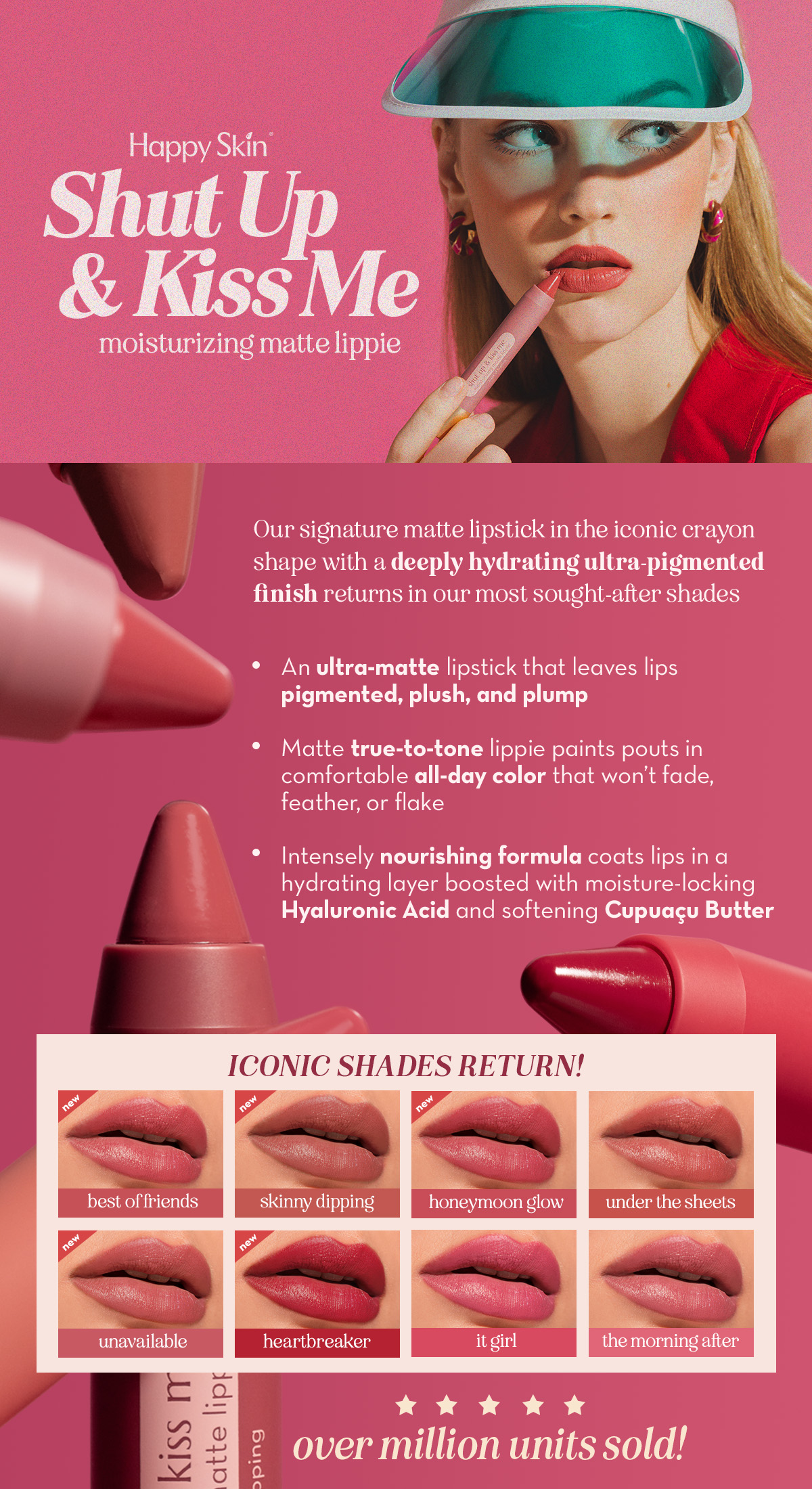 Happy Skin Shut Up and Kiss Me Moisturizing Matte Lippie | Shopee ...