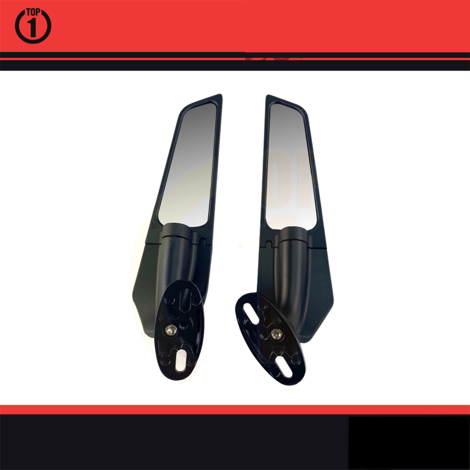 1 Pair Latest Upgraded Plus Version Stealth Side Mirror Sports Bike ...