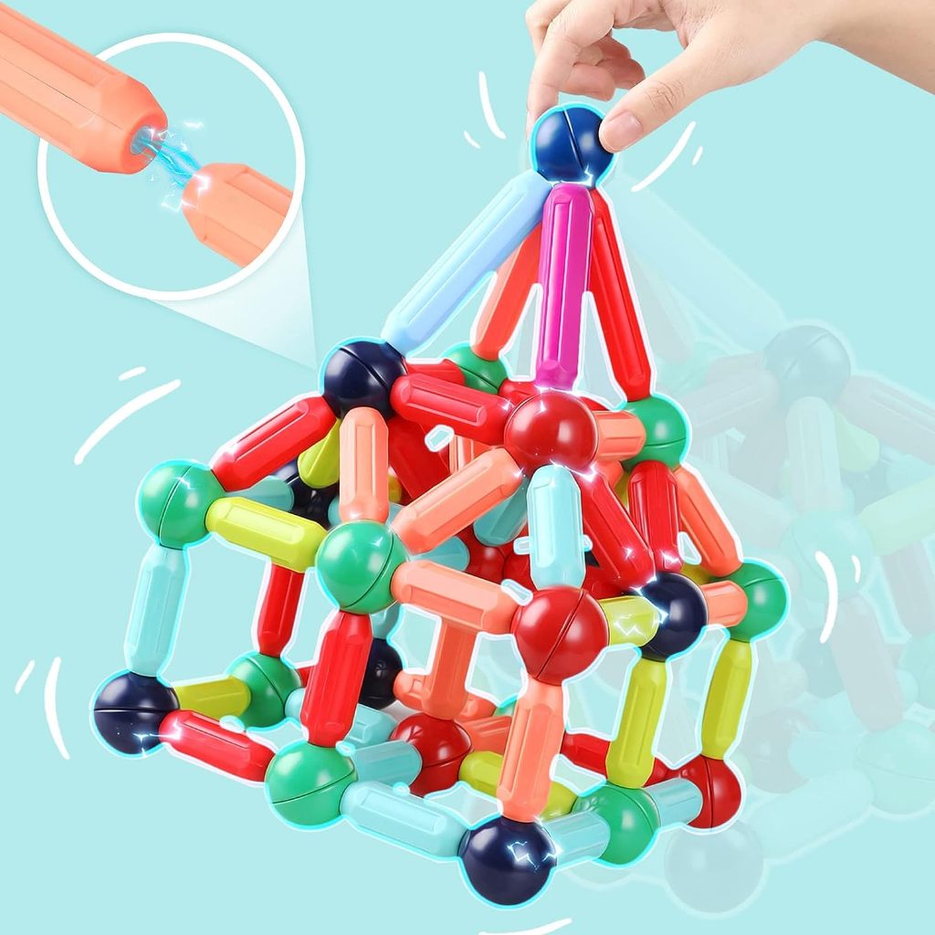 ACE Educational Toy Magnetic Blocks Toy for kids Magnetic Stick Building Blocks Big Size Set ...