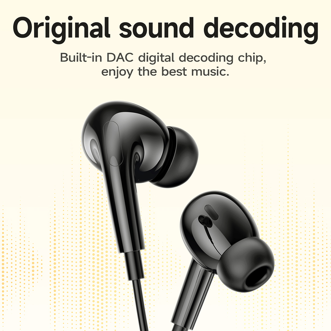 Hoco M101 Pro Type-C Wired Earphone | HD Microphone | 10mm Moving Coil ...