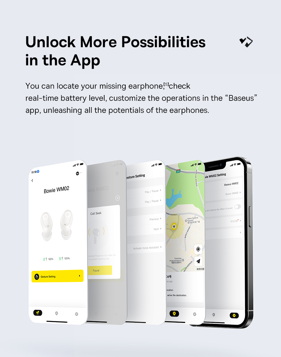 Baseus WM02 True Wireless Earphones Transparent Capsulelike Case ...