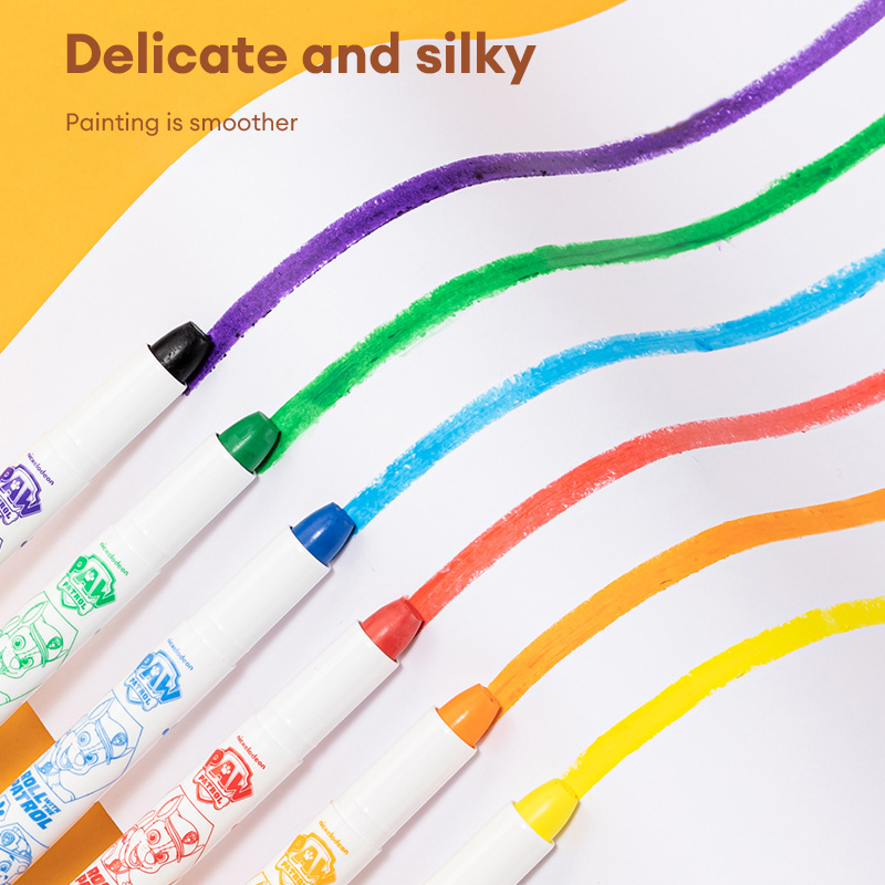 Deli 12/24 Colors Wang Wang Team Seal Water-soluble Rotary Crayon Color ...