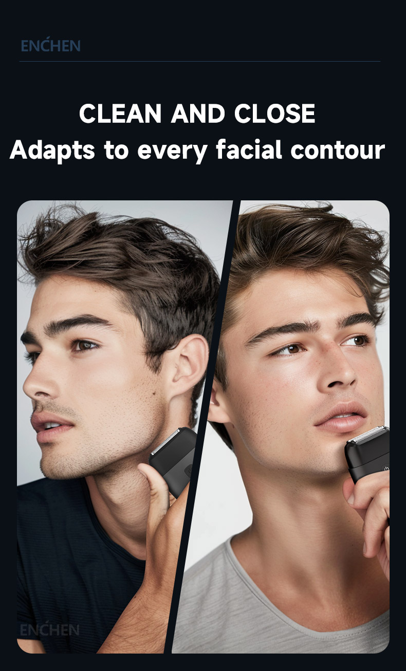 ENCHEN Mini Foil Shaver MS002 Compact Electric Razor With 3 Flexible ...
