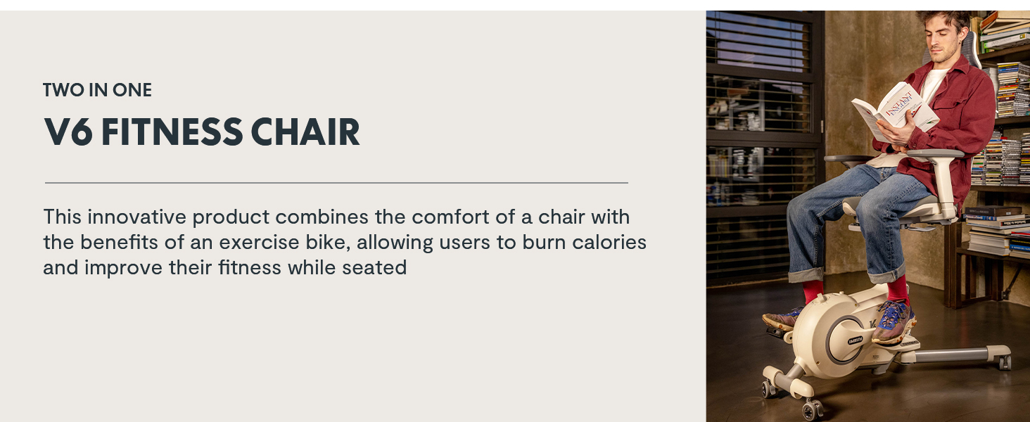 FlexiSpot Deskbike V6 Pro Intelligent Fitness Office Chair/Exercise ...