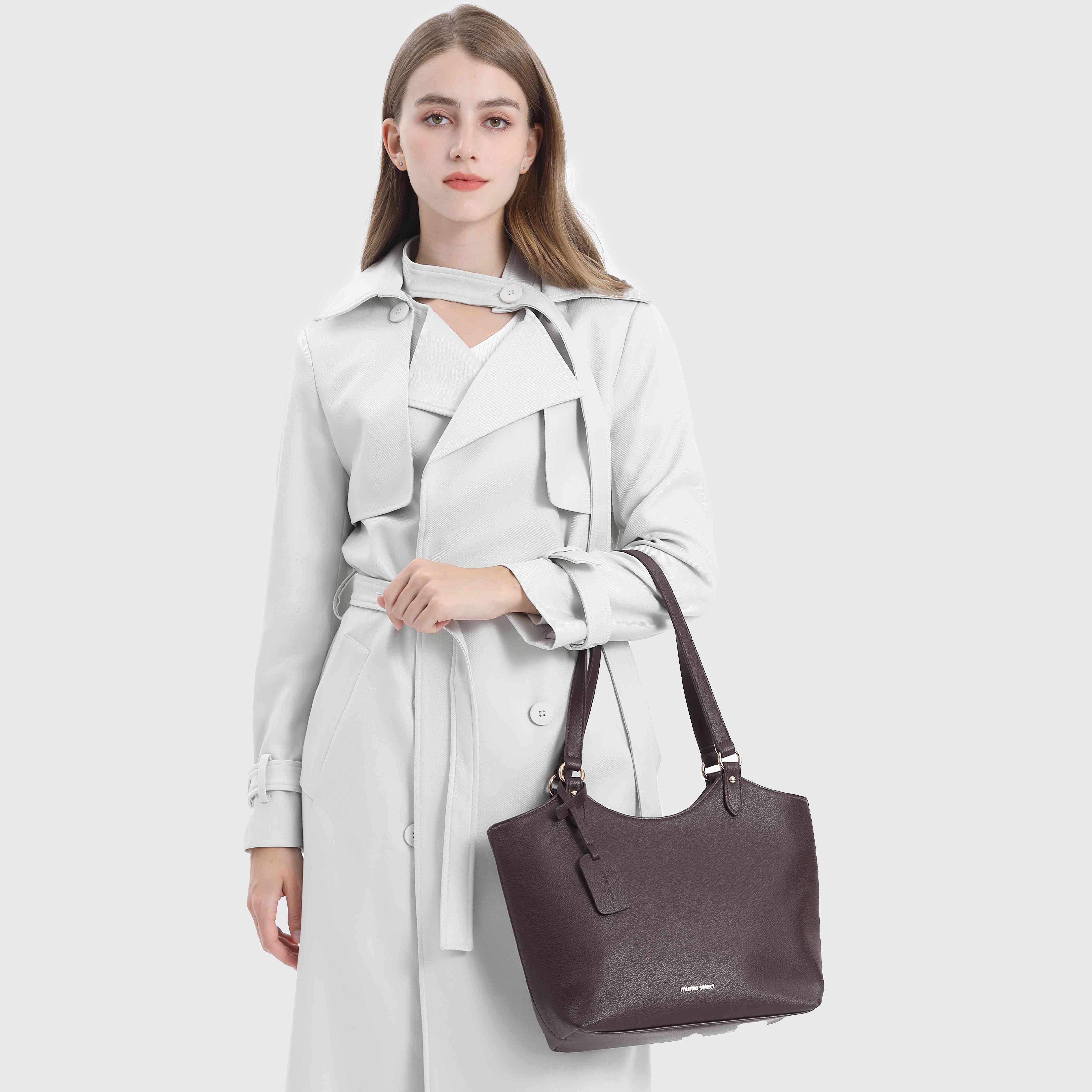 【Mumu Select】M330 Quality Leather Women Simple Shoulder Bag Classy ...