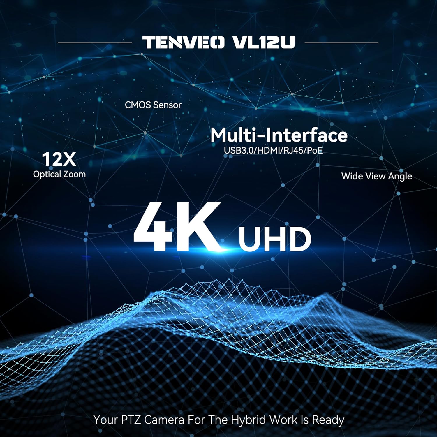 Tenveo TEVO VLOOP 4K UHD NDI / HDMI / USB PTZ Video Live Streaming ...