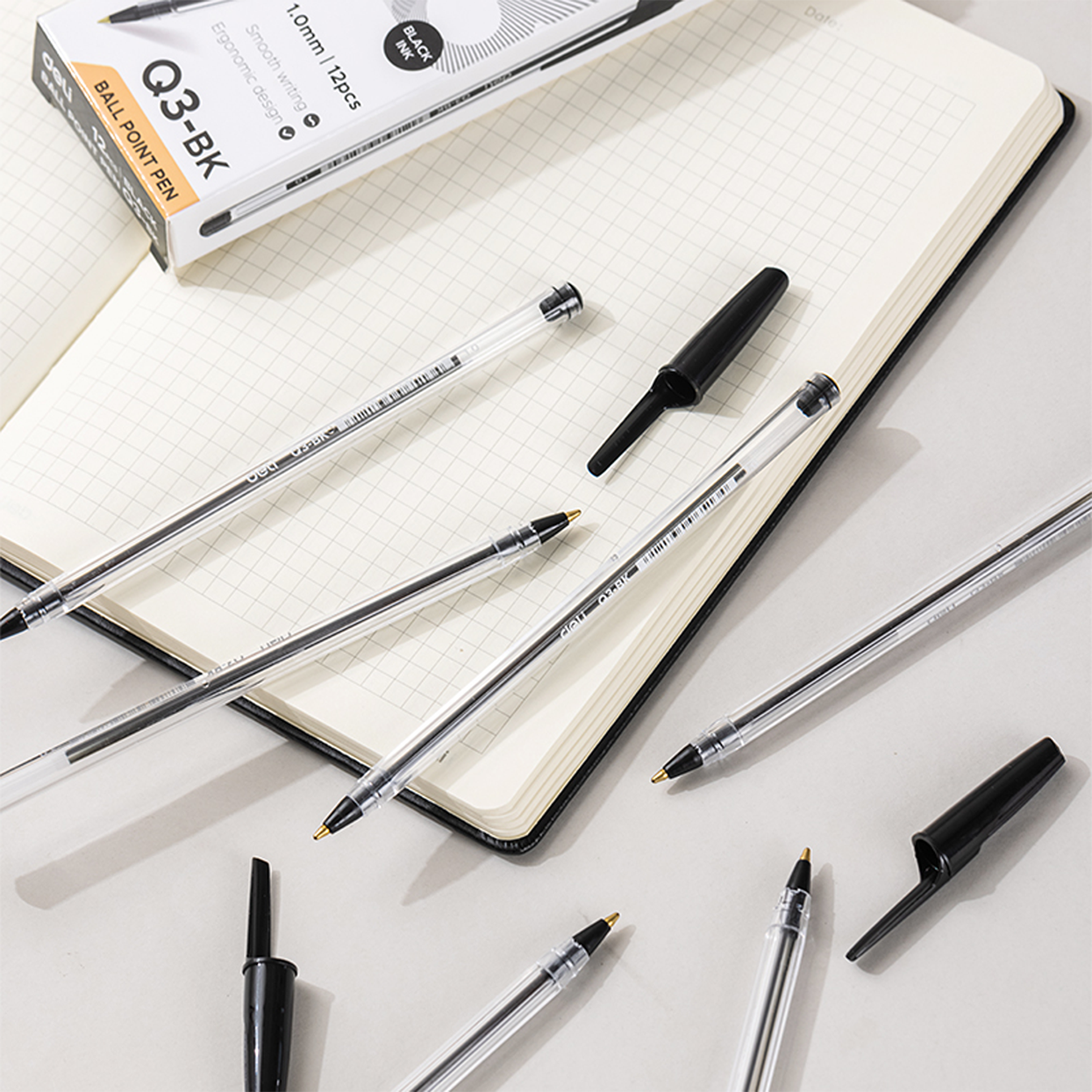 Deli Q3 Bullet Tip Ball Point Pen 1.0mm | Shopee Philippines