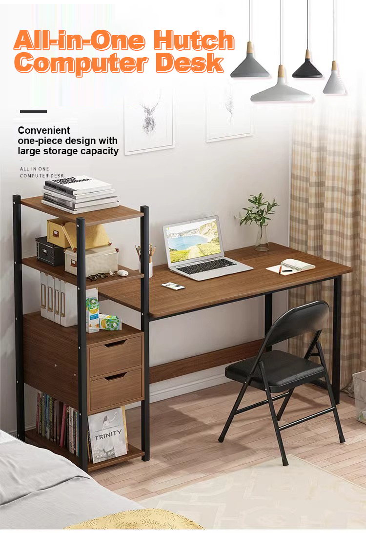 MC Study Table with drawer Desktop Table Computer Table with Shelves ...