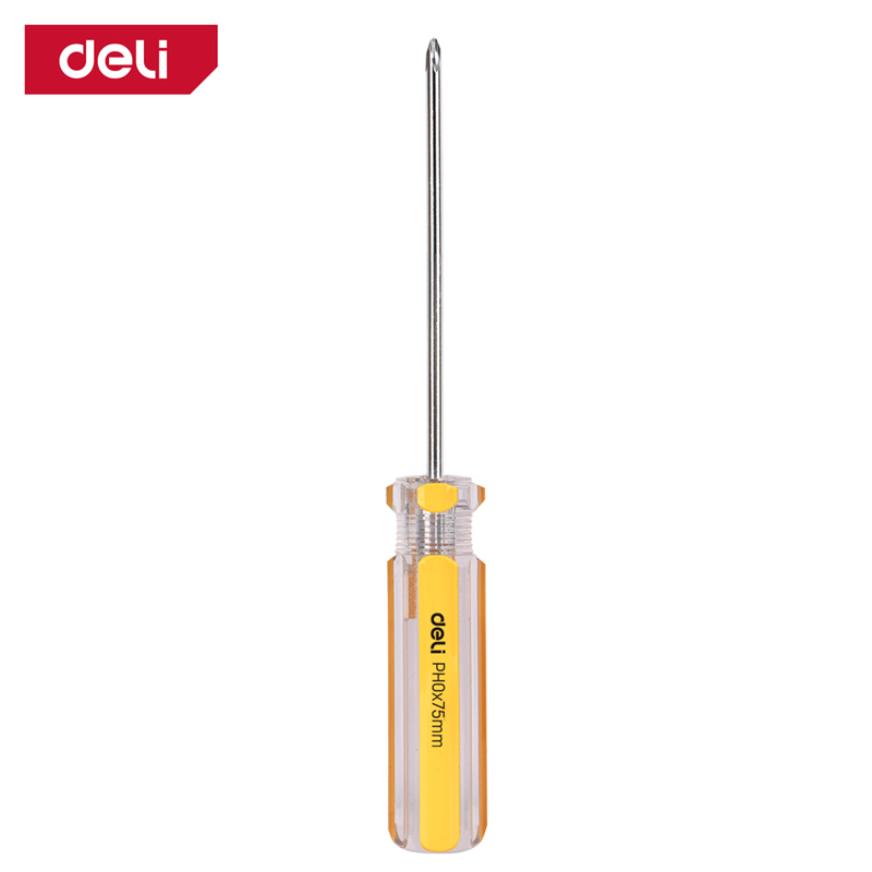 Deli Tools Screwdriver Magnetic Pull Rod Cross Screw Driver Philip 75mm ...