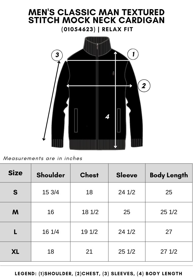 GIORDANO Men's Classic Man Textured Stitch Mock Neck Cardigan (01054623 ...