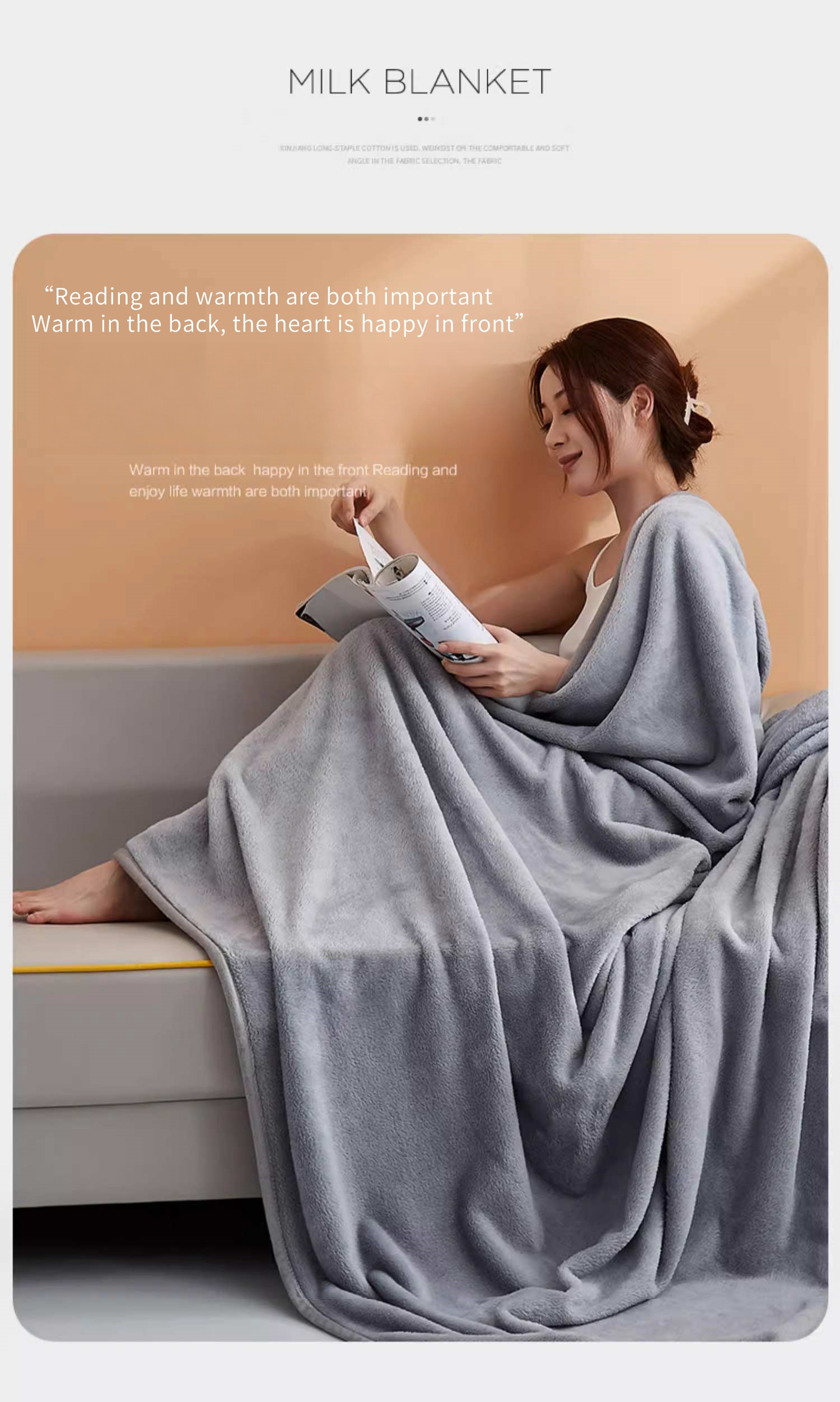 Korean Style Plain Microfiber Blanket 150x200cm, 180X200cm (DOUBLE AND ...