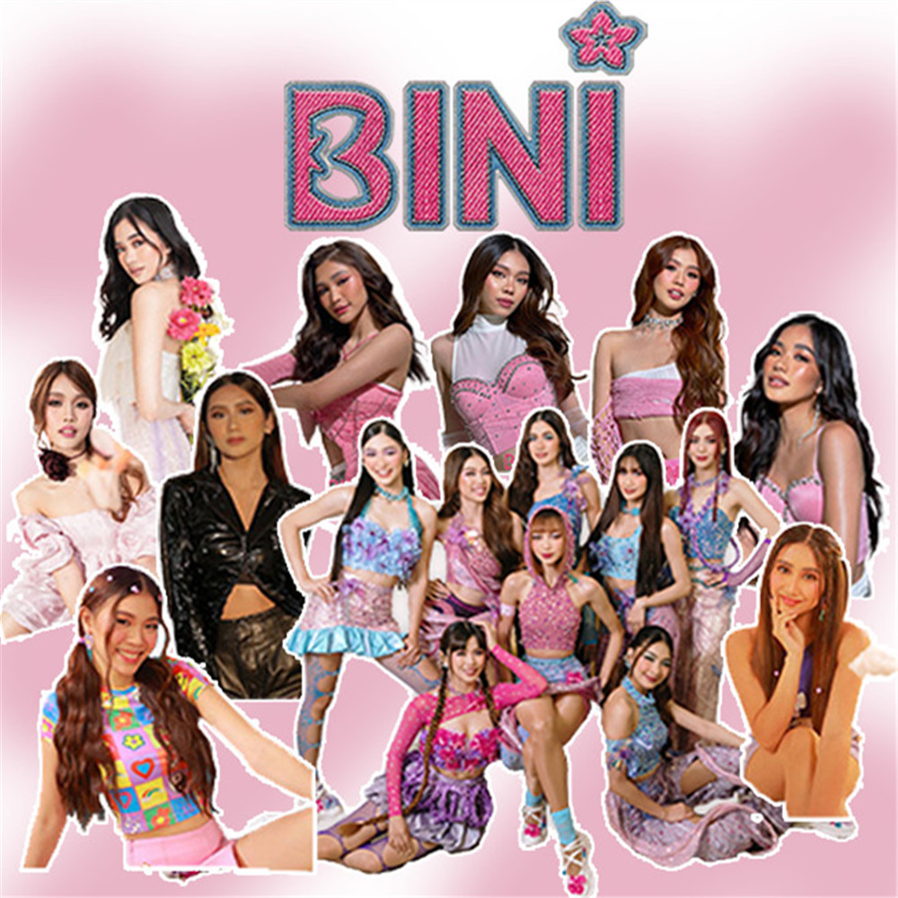 208/61/100pcs/roll BINI/bp stickers waterproof stickerssticker Star ...