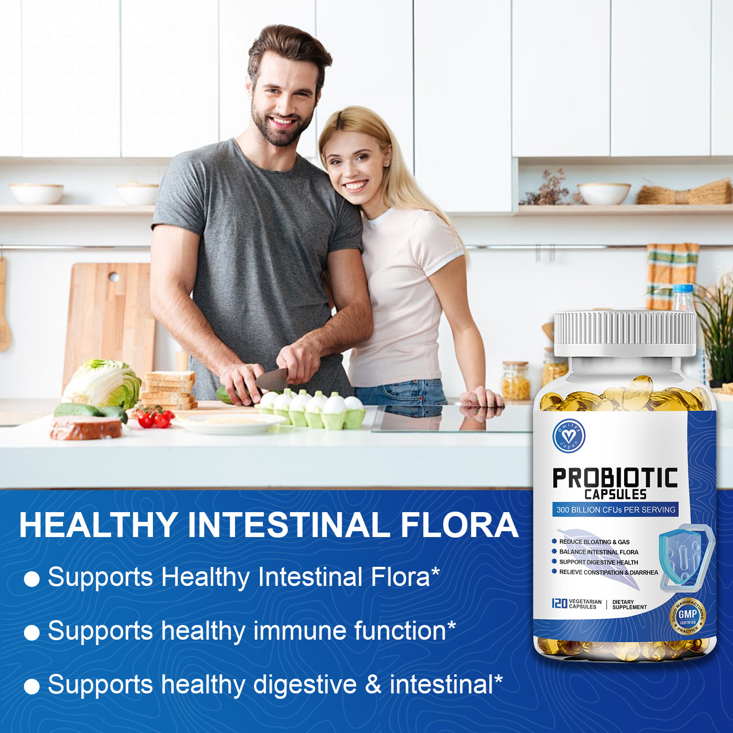 SOFTHER Probiotic Capsules Supplement Supports Healthy Intestinal Flor ...
