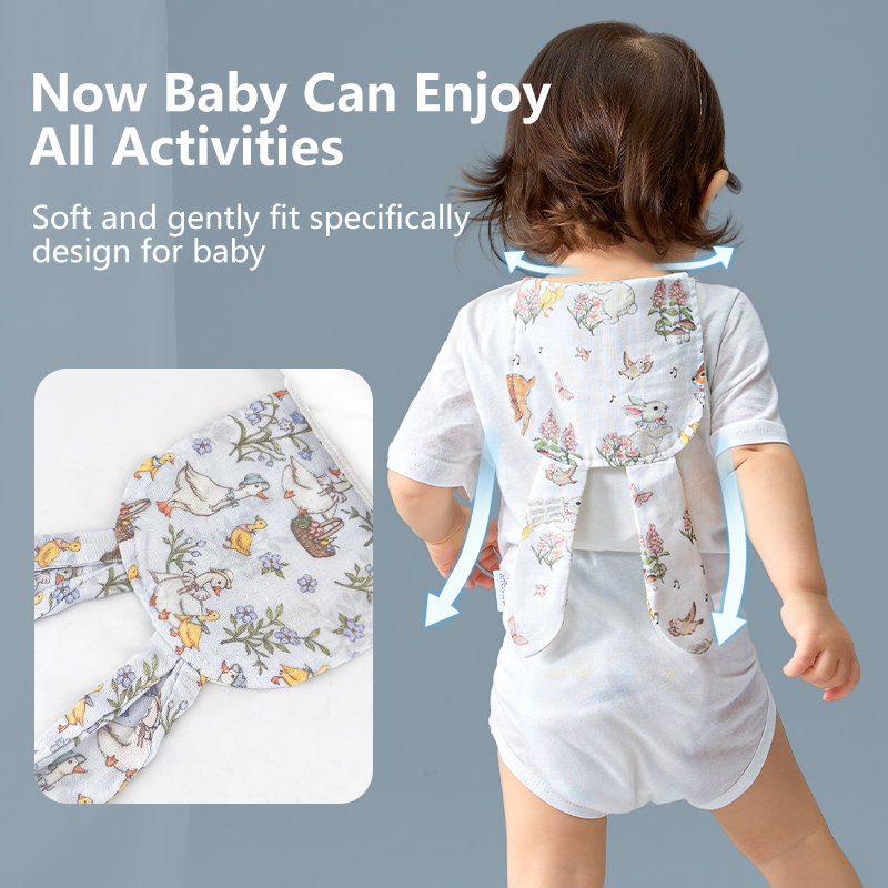 Einmilk Baby Sweat Absorbent Back Towel 100% Muslin cotton keep baby ...