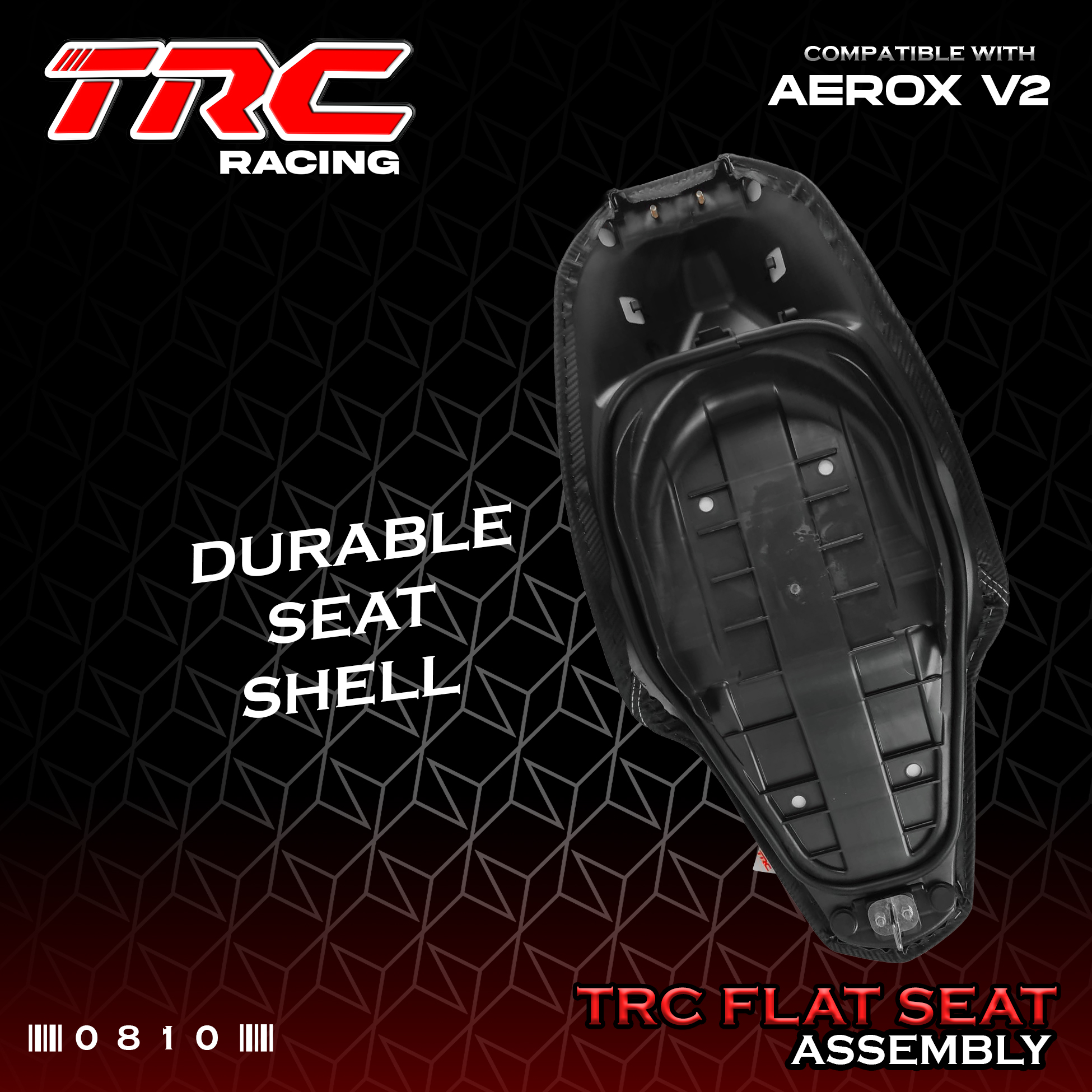 TRC RACING FLAT SEAT ASSEMBLY for AEROX V2 CARBON TYPE 0810 | Shopee ...