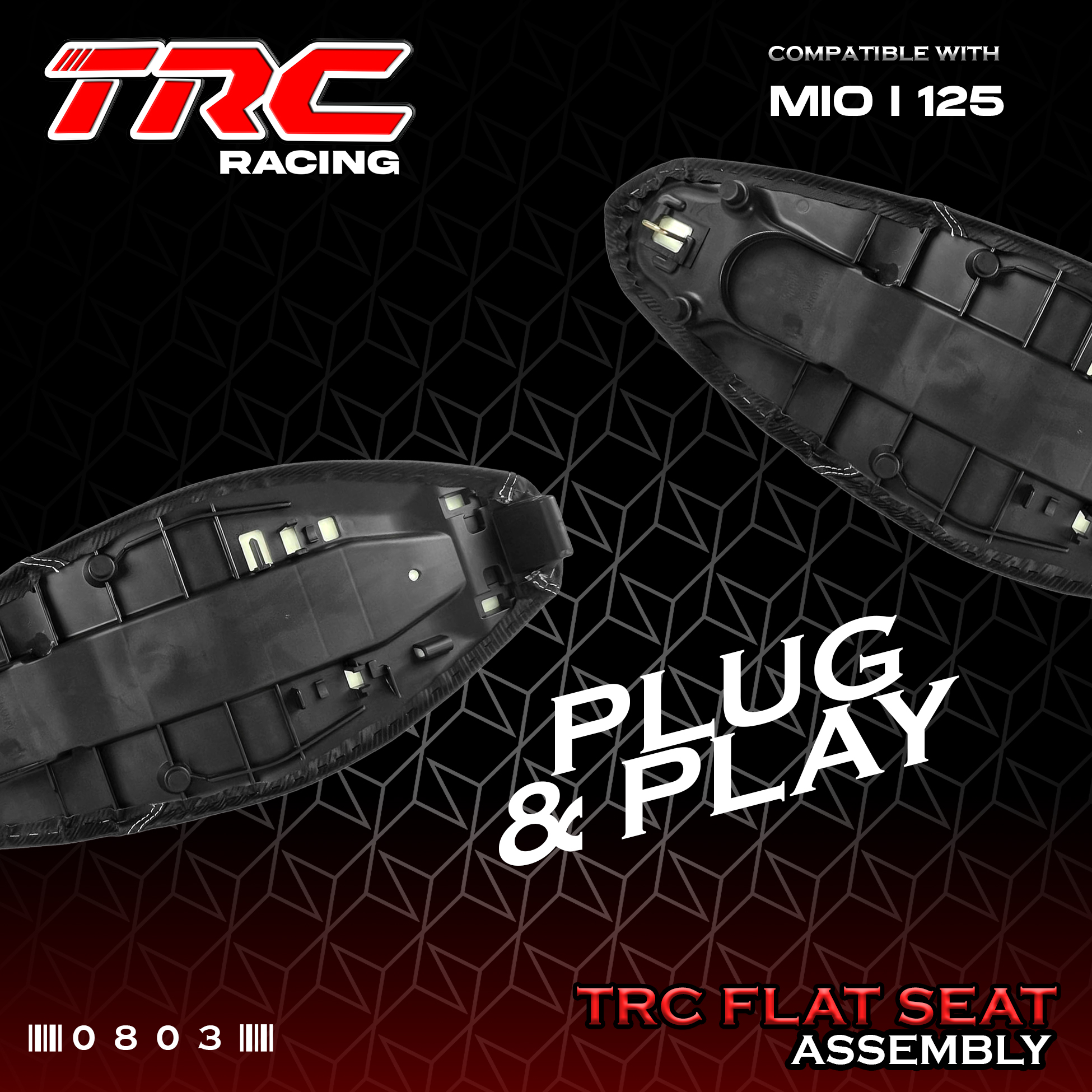 TRC RACING FLAT SEAT ASSEMBLY for MIO I CARBON TYPE 0803 | Shopee ...