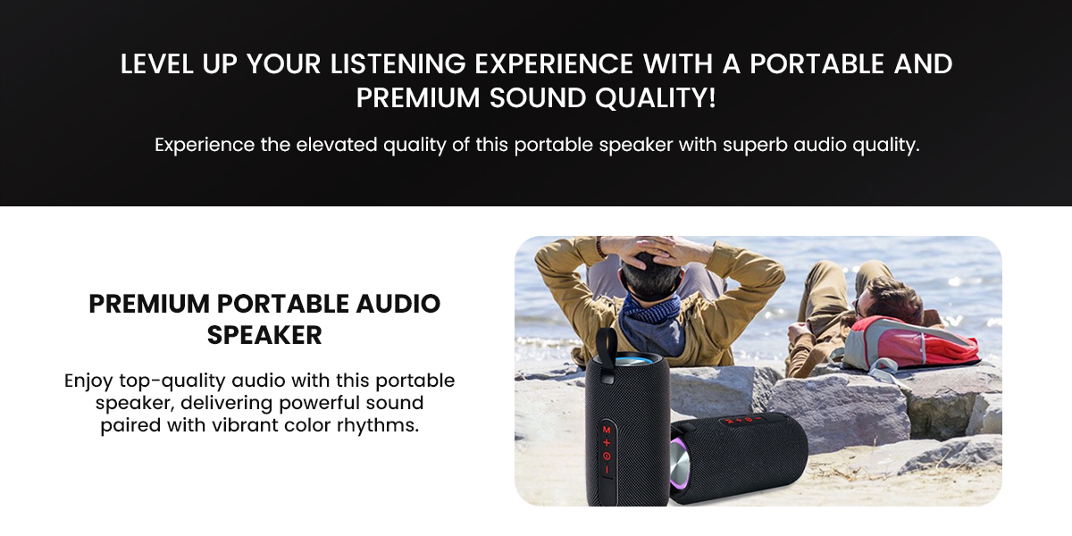 TYLEX XSP01 Portable Bluetooth Speaker with RGB Light 5.3 Bluetooth TWS ...