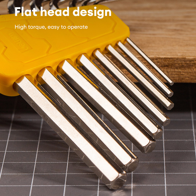 Deli Tools Wrench Set Flat Head Hexagon Socket Set 8-Piece Set Spanner ...
