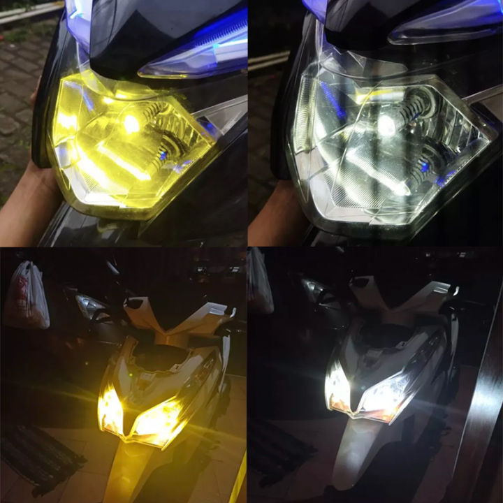 MDL Killer Headlight Bulb T19/H4 led light for Motorcycl 12V Universal With Blue Parklight ...