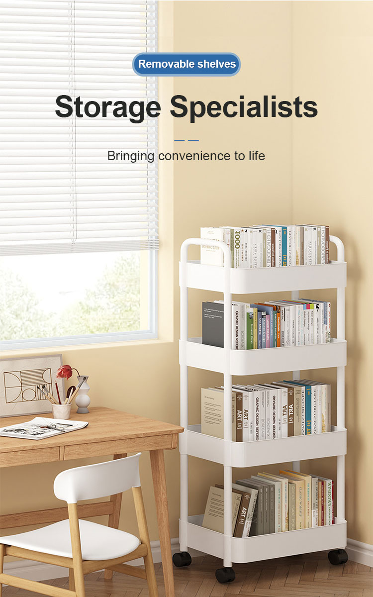 SK Trolley Cart Moving Rack Kitchen Storage Shelf 3 Tier Cabinets ...