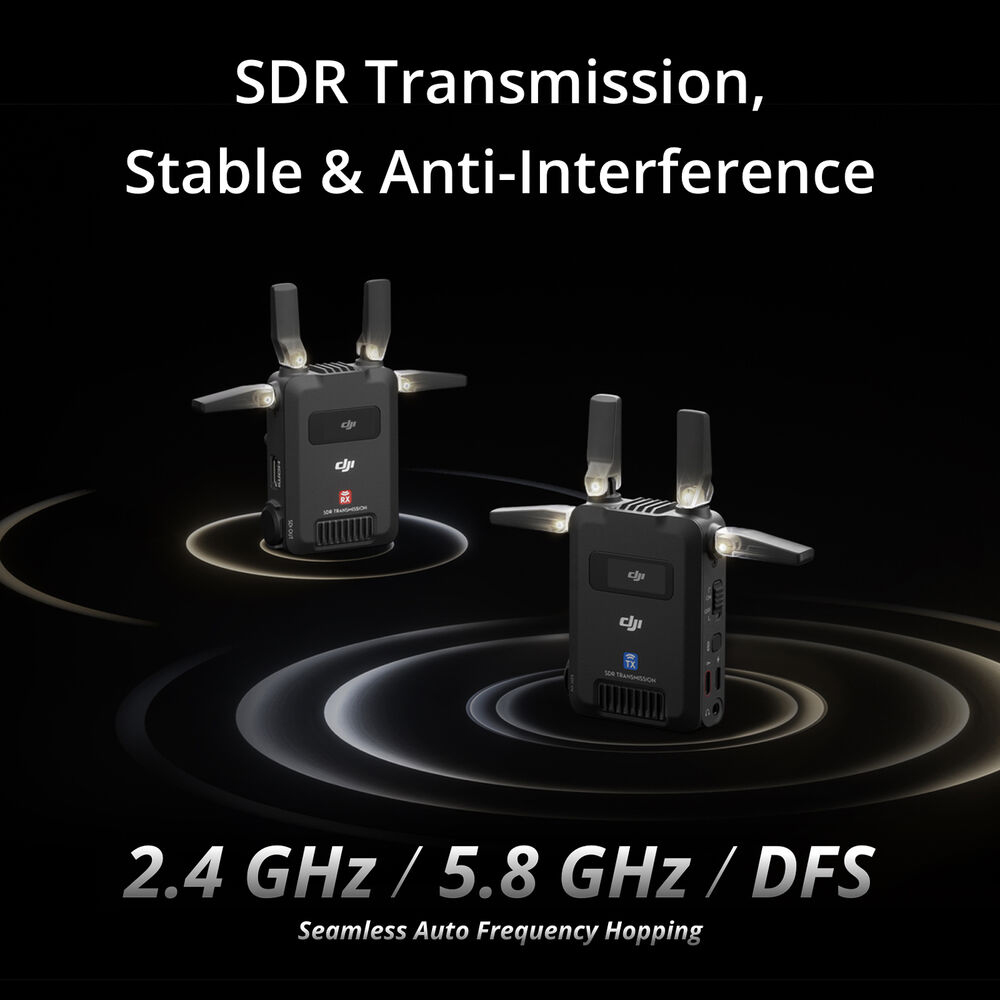 DJI SDR Transmission Combo Wireless Video Transmitter & Receiver System for Broadcasting ...