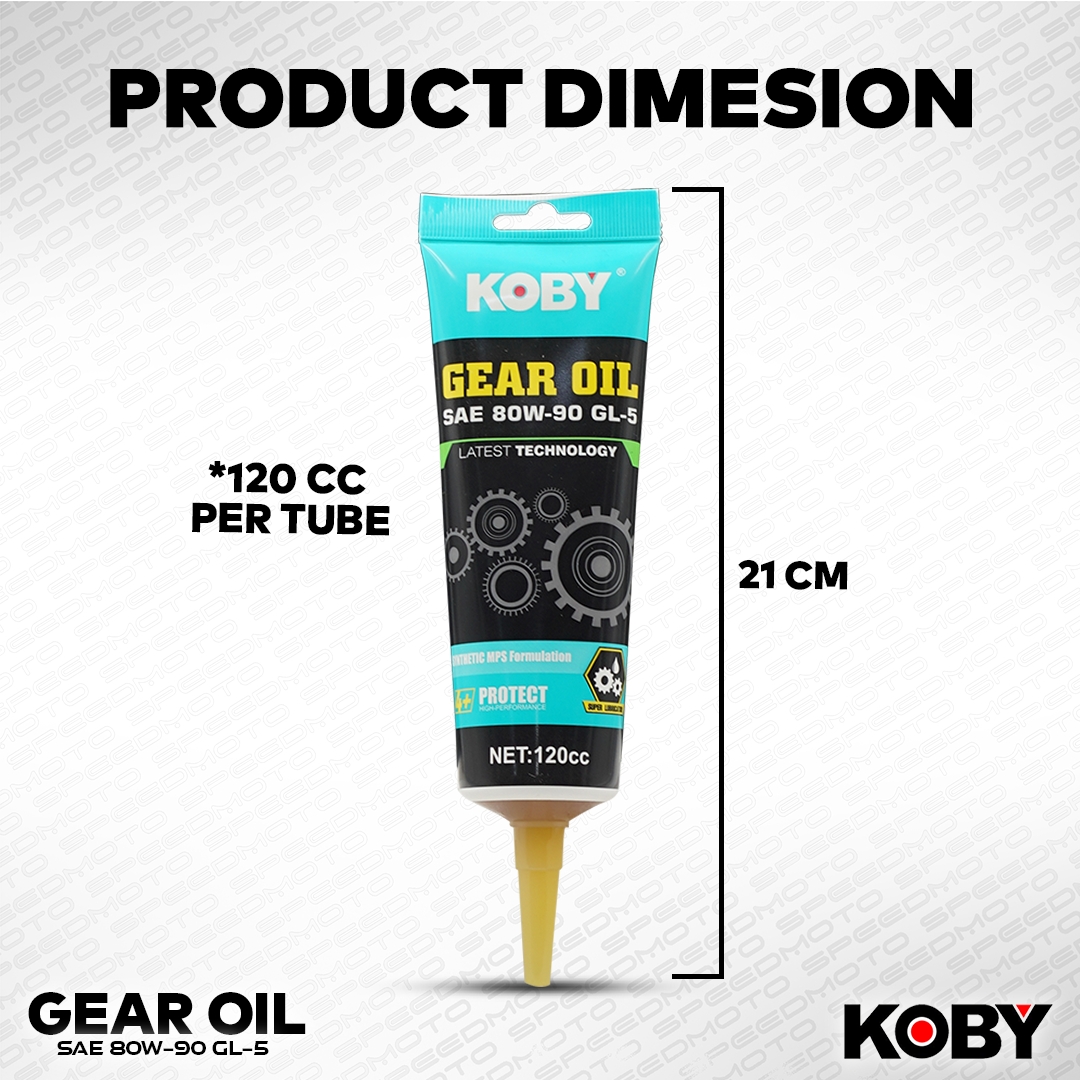 KOBY GEAR OIL SAE 80W-90 GL-5 PREMIUM GEAR LUBRICANT SYNTHETIC MPS ...