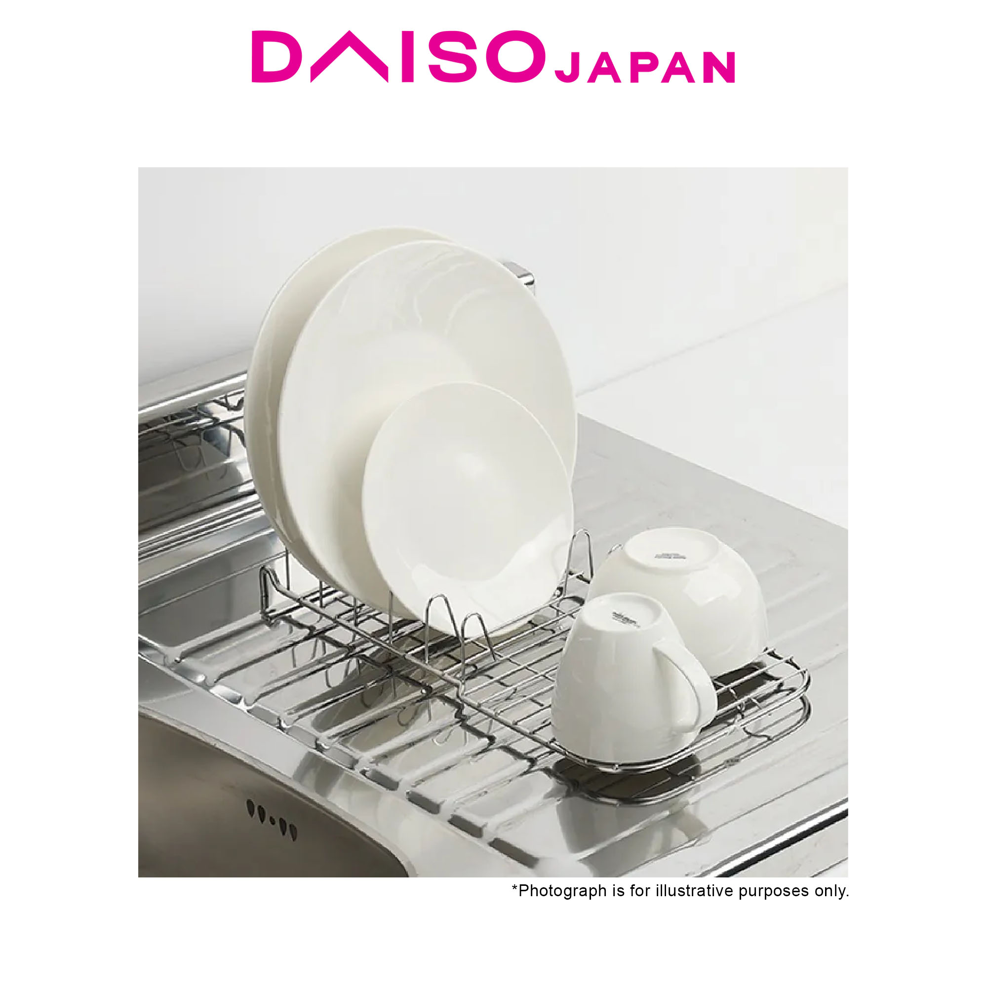 Daiso Stainless Steel Dish Drainer Stand | Shopee Philippines
