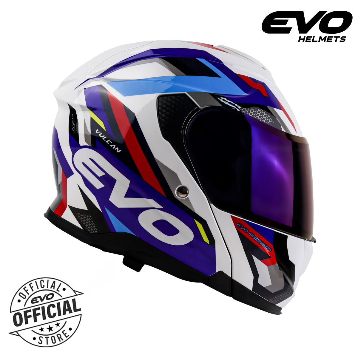 EVO VXR-5000 Vulcant Modular Dual Visor Helmet with Free Clear Lens | Shopee Philippines