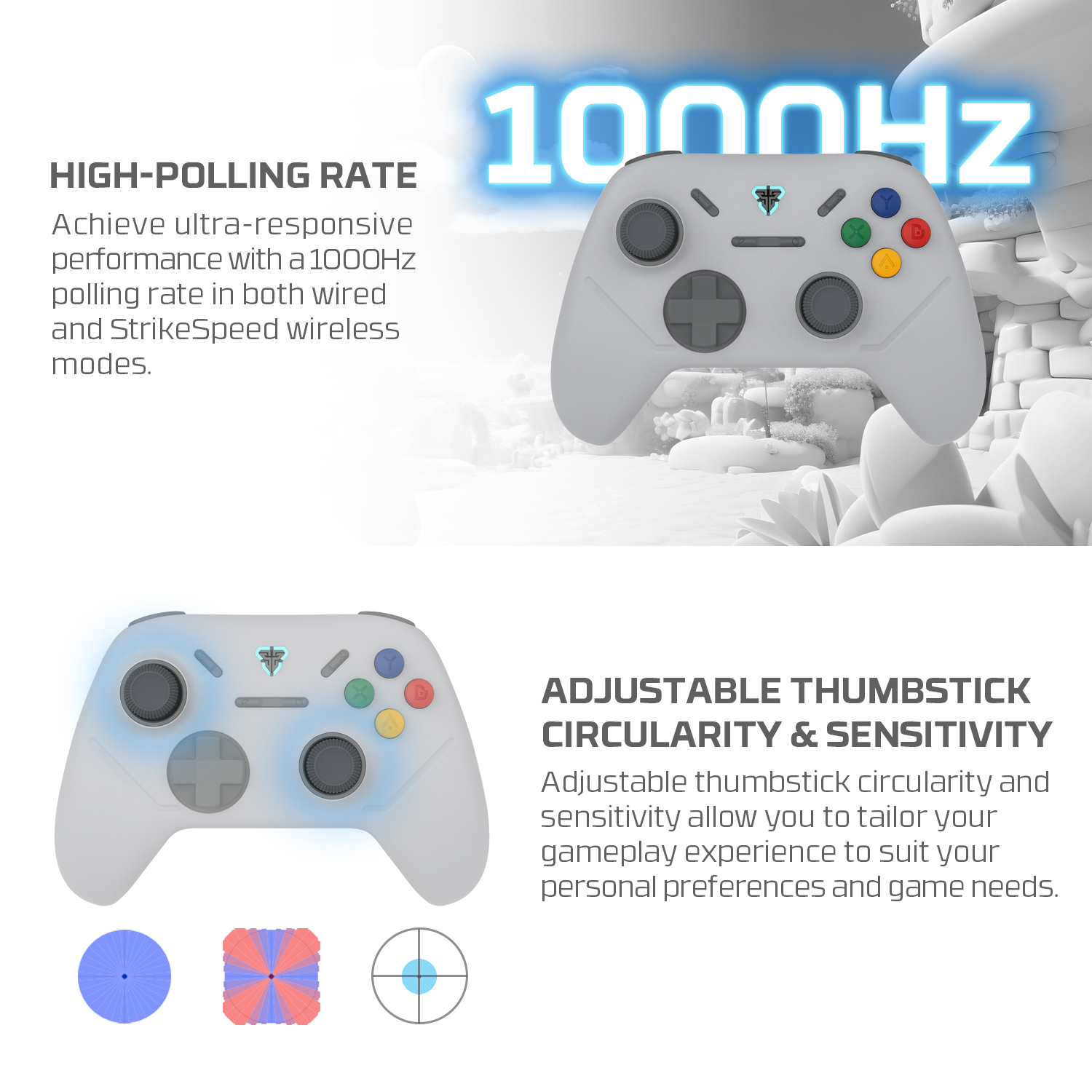 Fantech WGP13S Super Maxfit Shooter III Multi-Platform Gamepad Wireless ...