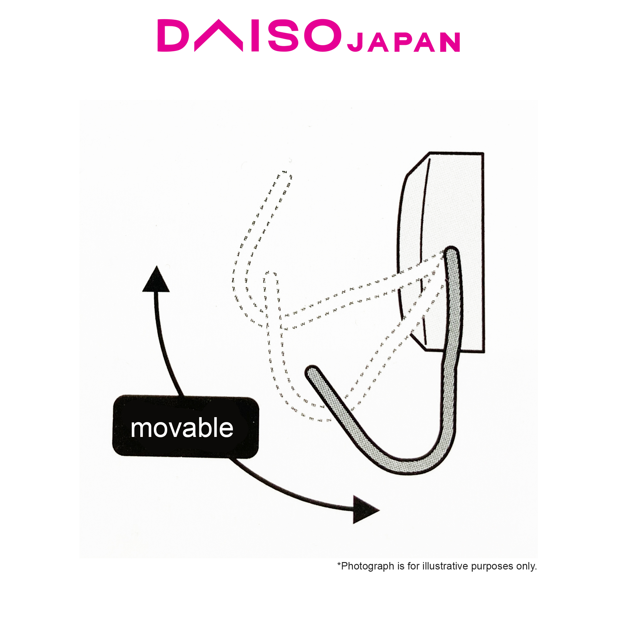 Daiso Neodymium Magnet Swing Hook (1 piece) | Shopee Philippines