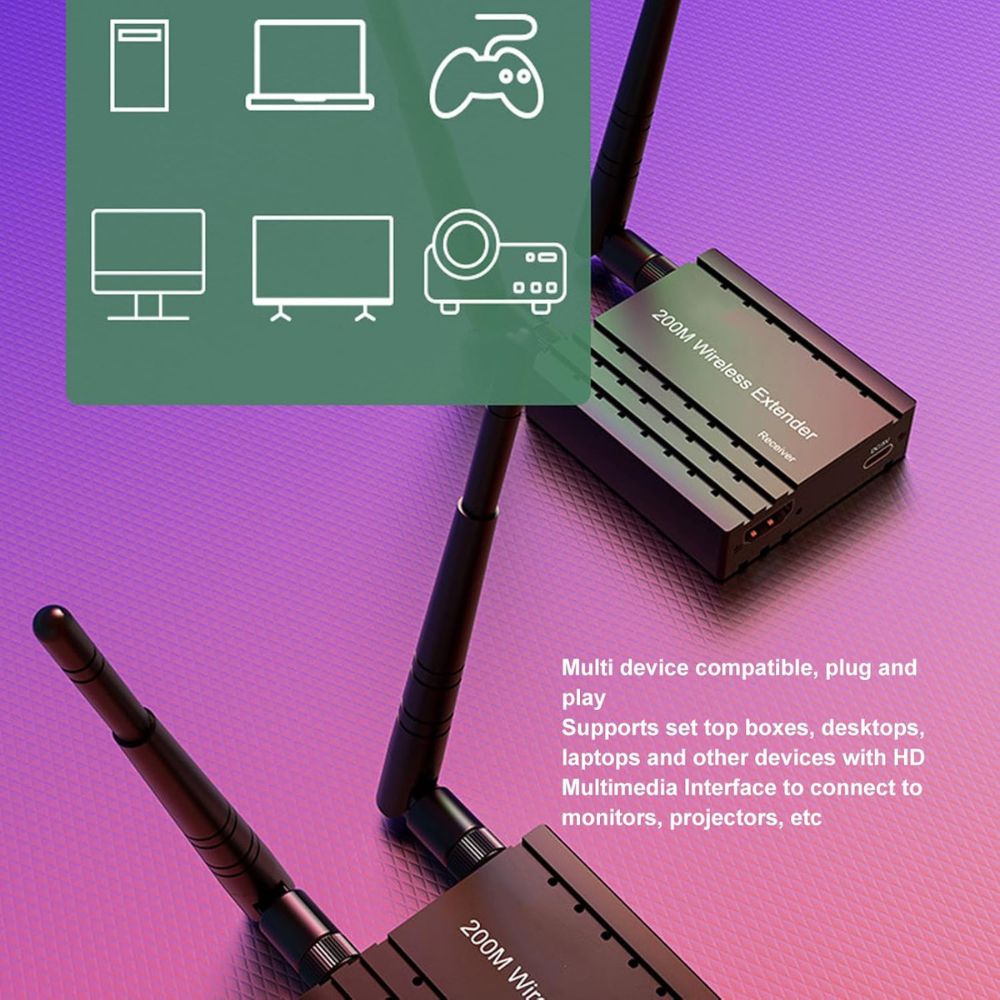 ArgoX Wireless Full HD HDMI Transmitter Receiver w/ 1080p 60Hz ...