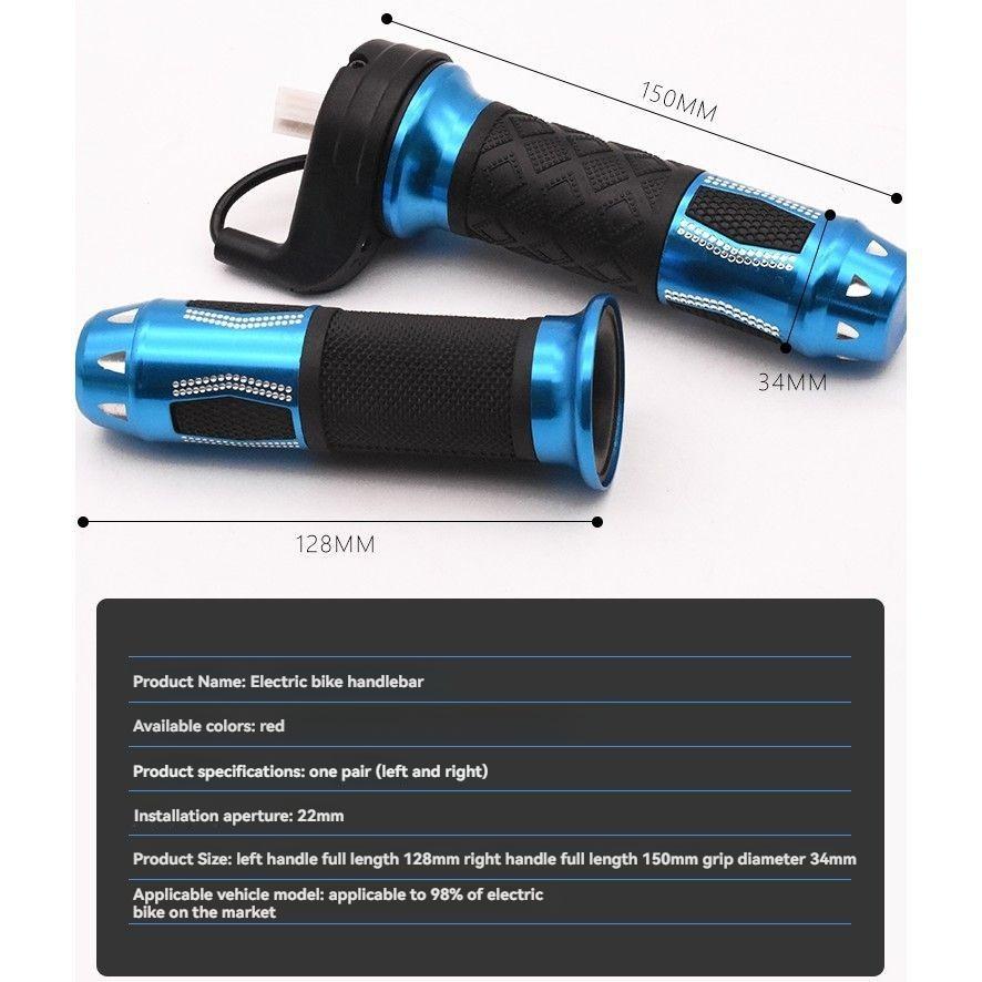 Universal Ebike Throttle Grip With 3 Speed Button motor Speed booster ...