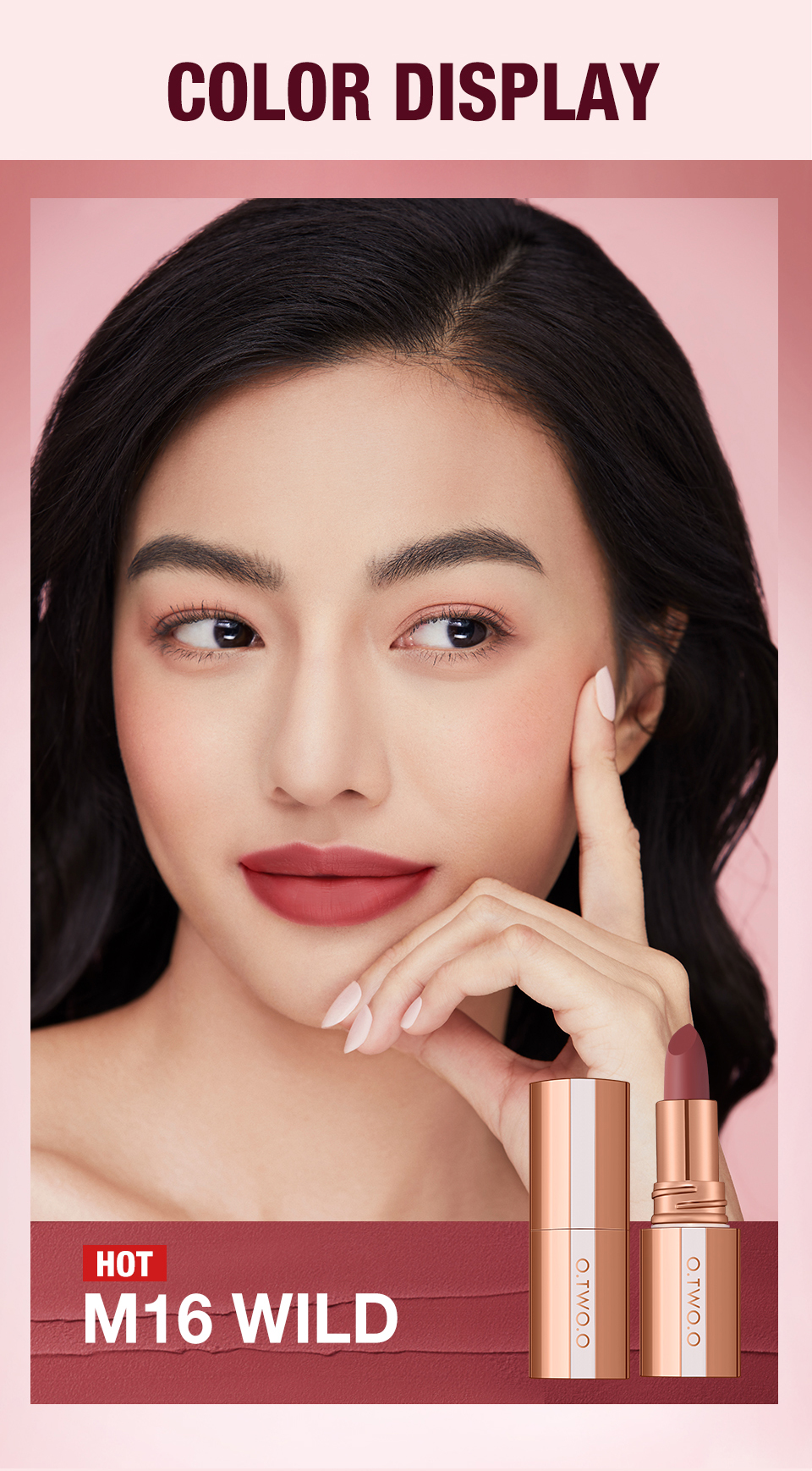 【NEWCOLOR!】O.TWO.O Matte Lipstick Kissproof Lock Color Silky 24H Long ...