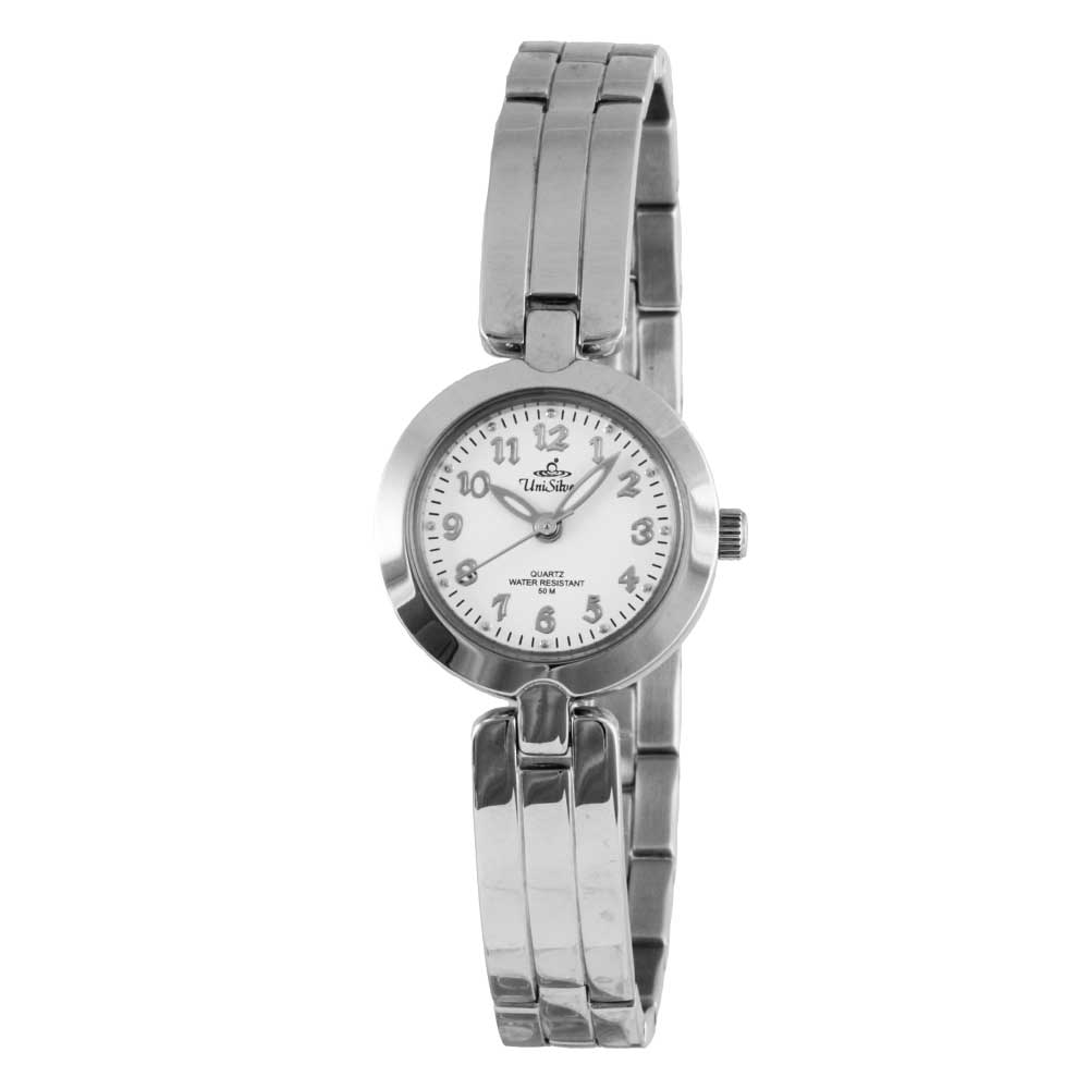 UniSilver TIME Women's Silver / White Small Analog Stainless steel ...