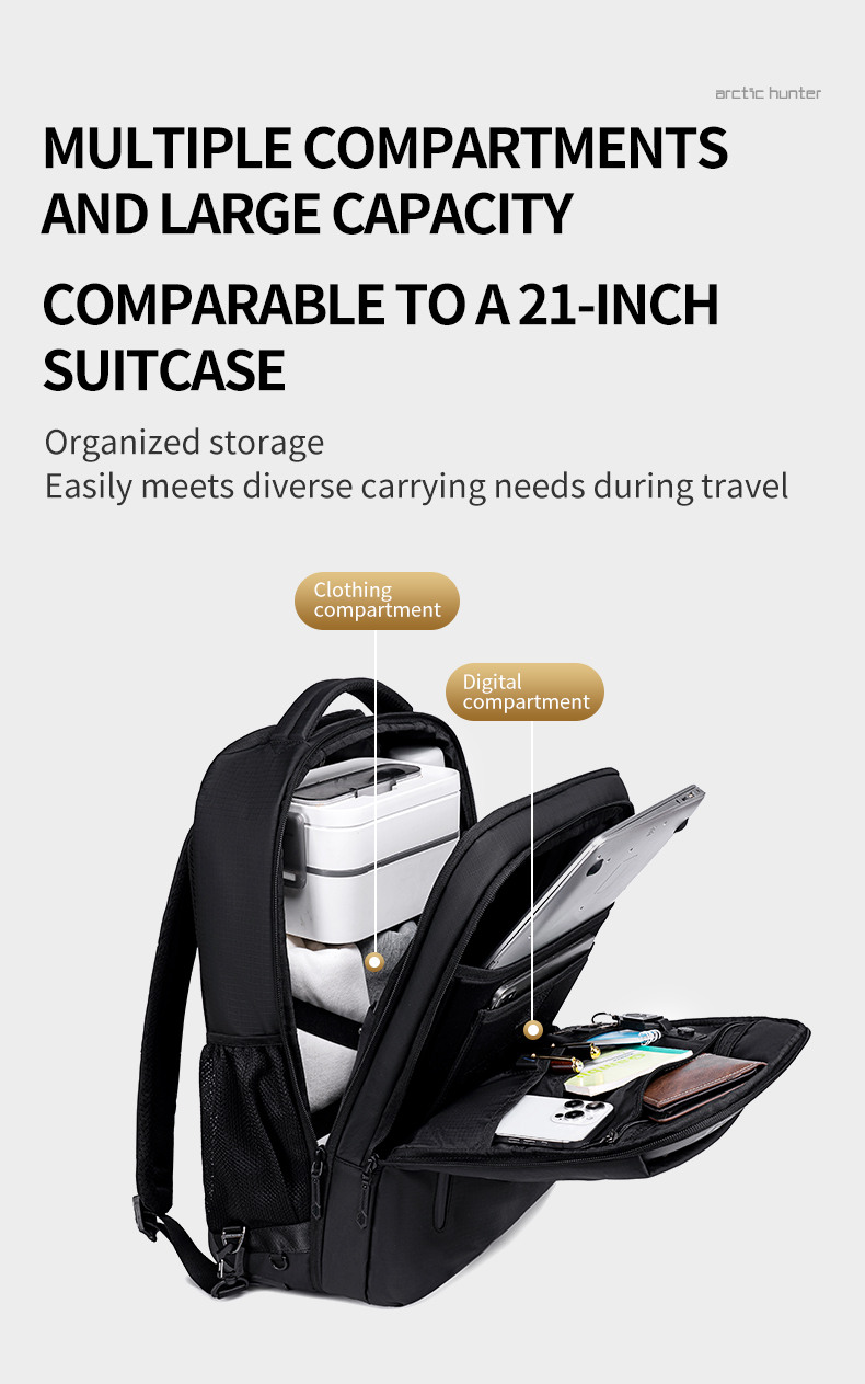 Arctic Hunter LG00657 Durable Professional Trolley Back Pack, Light ...