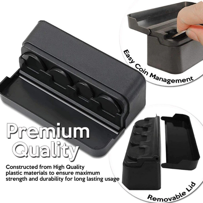Car Coin Storage Box, Portable Coin Cases, Car Coin Storage Box ...