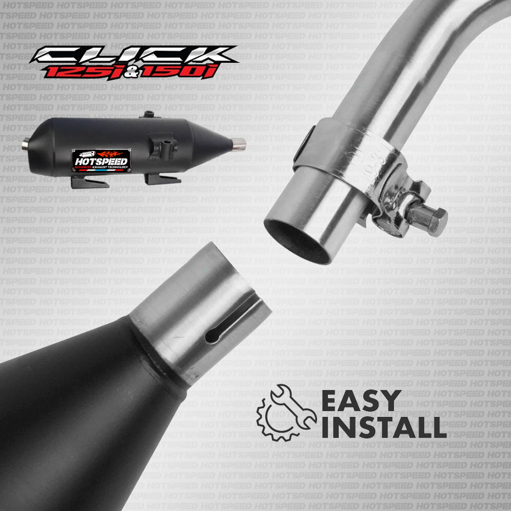 HOTSPEED Muffler Pipe For Click 125i 150i Original Power Pipes V3 With ...