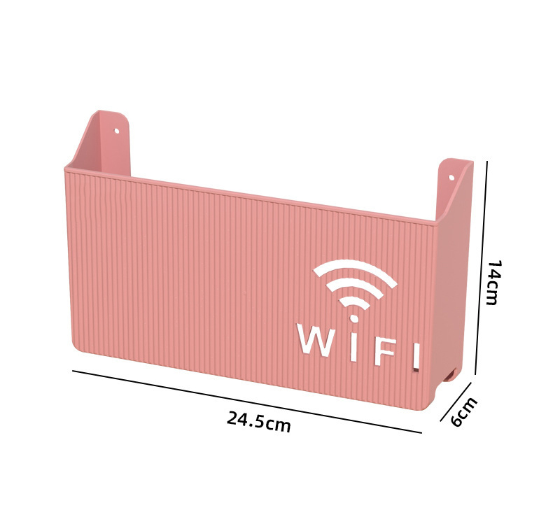 Multi-purpose Wall Mounted WIFI Router Storage Box Plastic Breathable ...