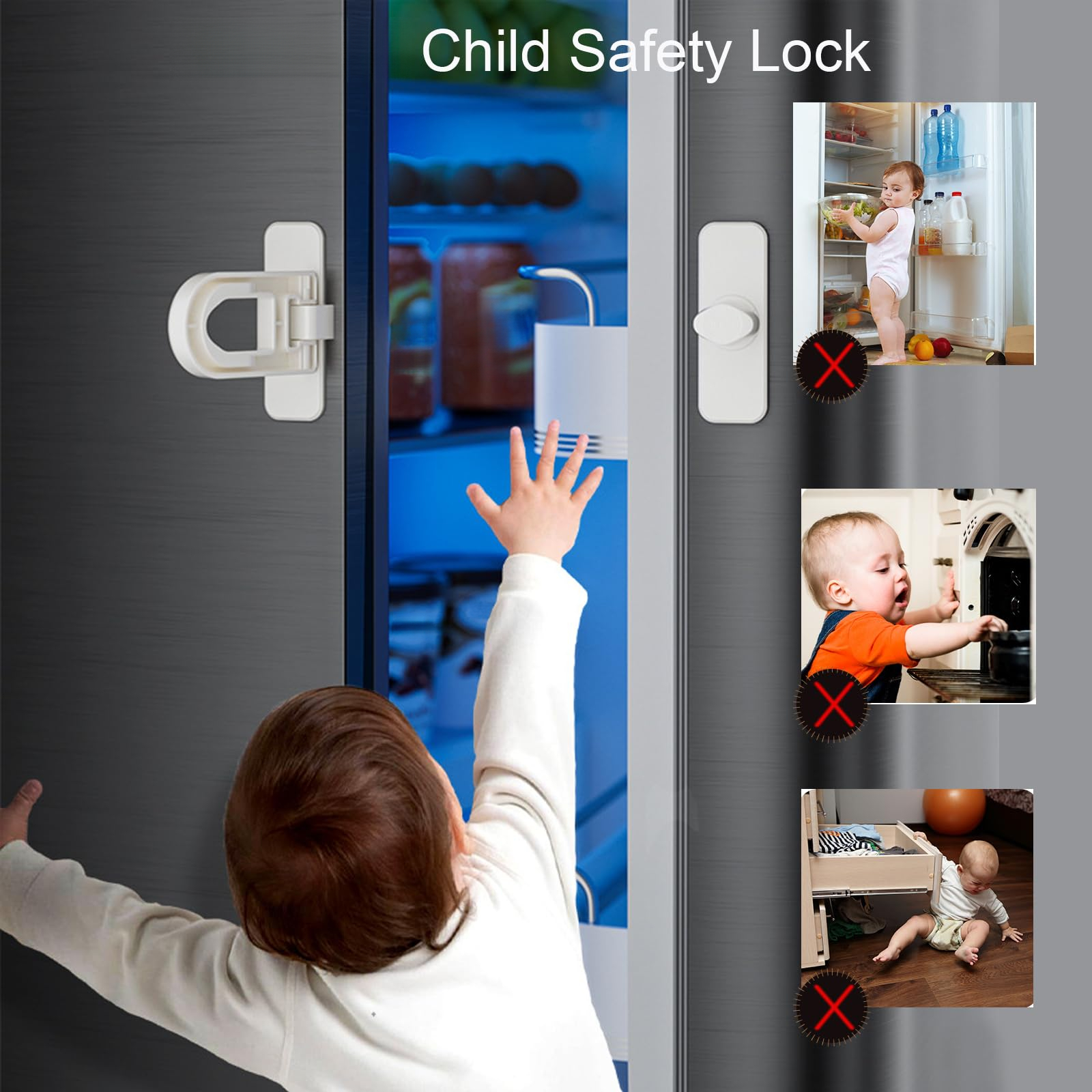 Refrigerator Baby Safety Lock Kids Security Protection Refrigerator ...