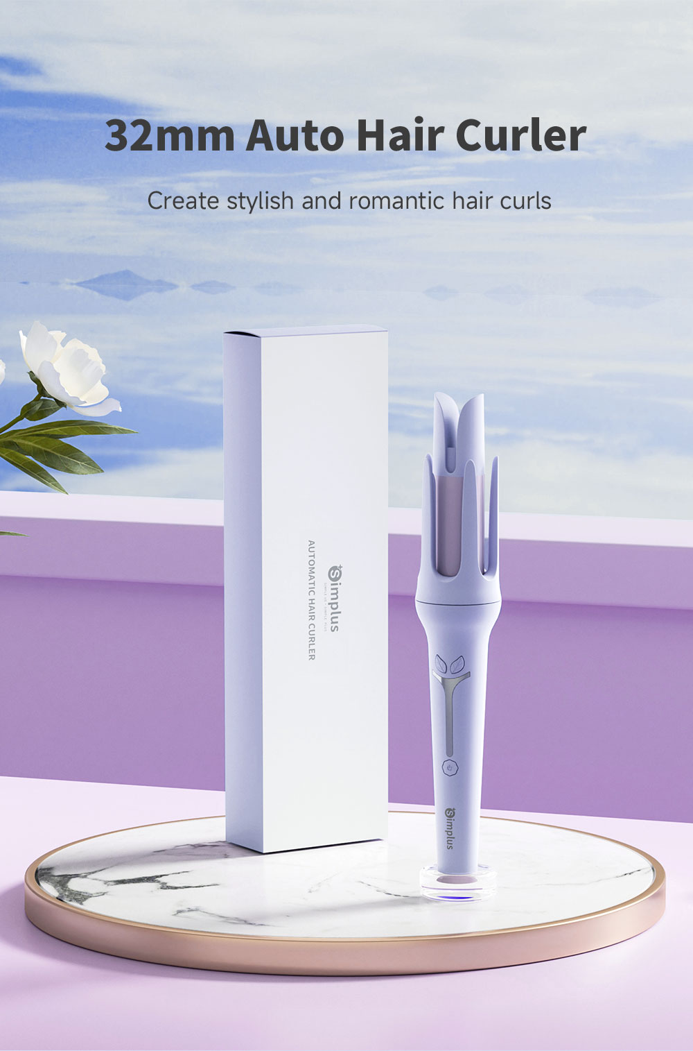 Simplus Automatic Hair Curler LED Screen Display 32mm | Shopee Philippines