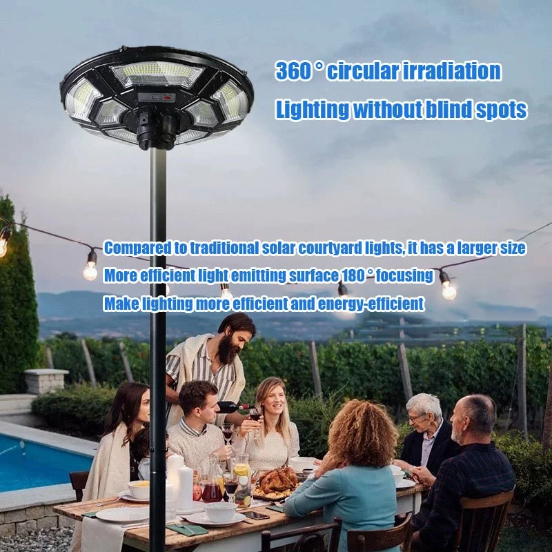 OOKAS UFO Solar Light Outdoor Waterproof Street Light Garden Lights Led ...