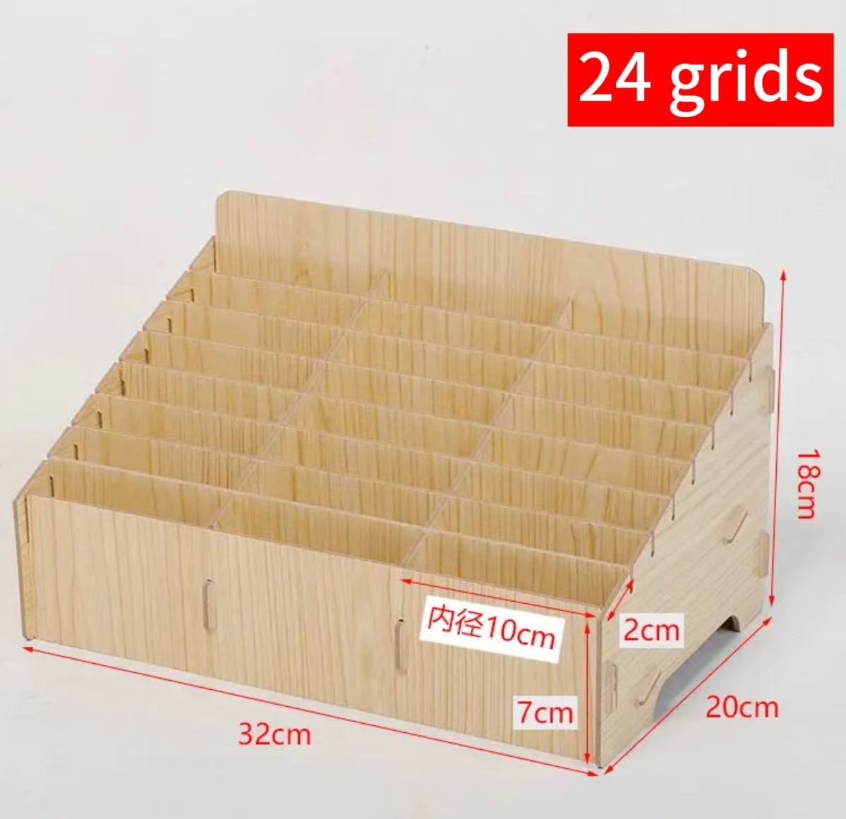 Multi-funtion Wooden Mobile Phone Storage Box Desktop Organizer for ...