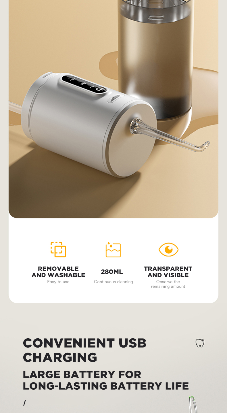 Dreepor Oral Care Water Flosser Electric scaler Tooth Cleaner 3 Modes ...