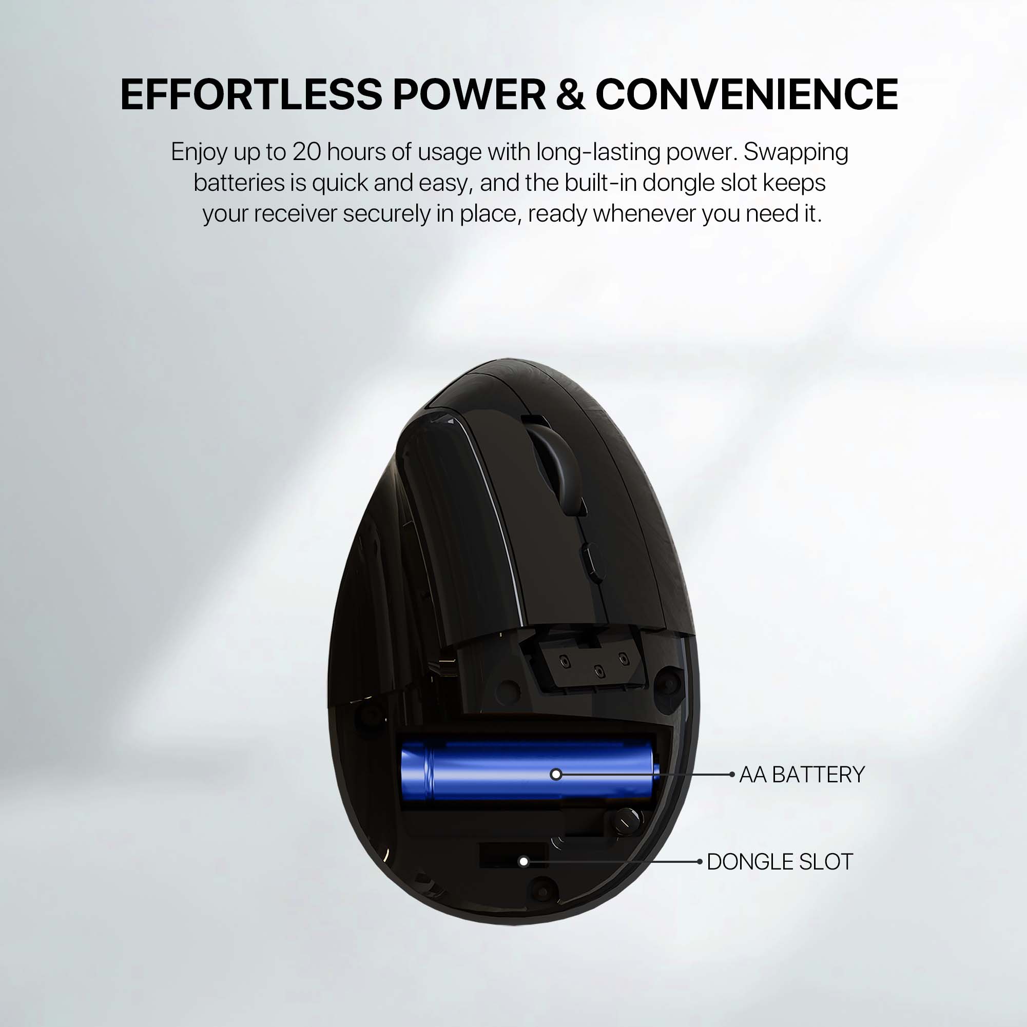 Fantech W195 Go Comfy Mouse Vertical Ergonomic 2.4GHz Wireless and 5.1 ...