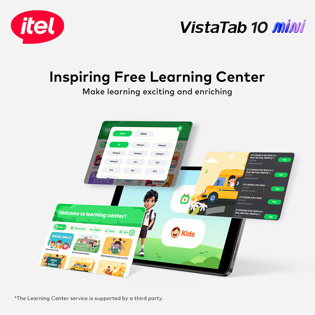 itel VistaTab Mini (3GB+64GB) 8" HD IPS Screen Dual Speakers | 5100mAh ...