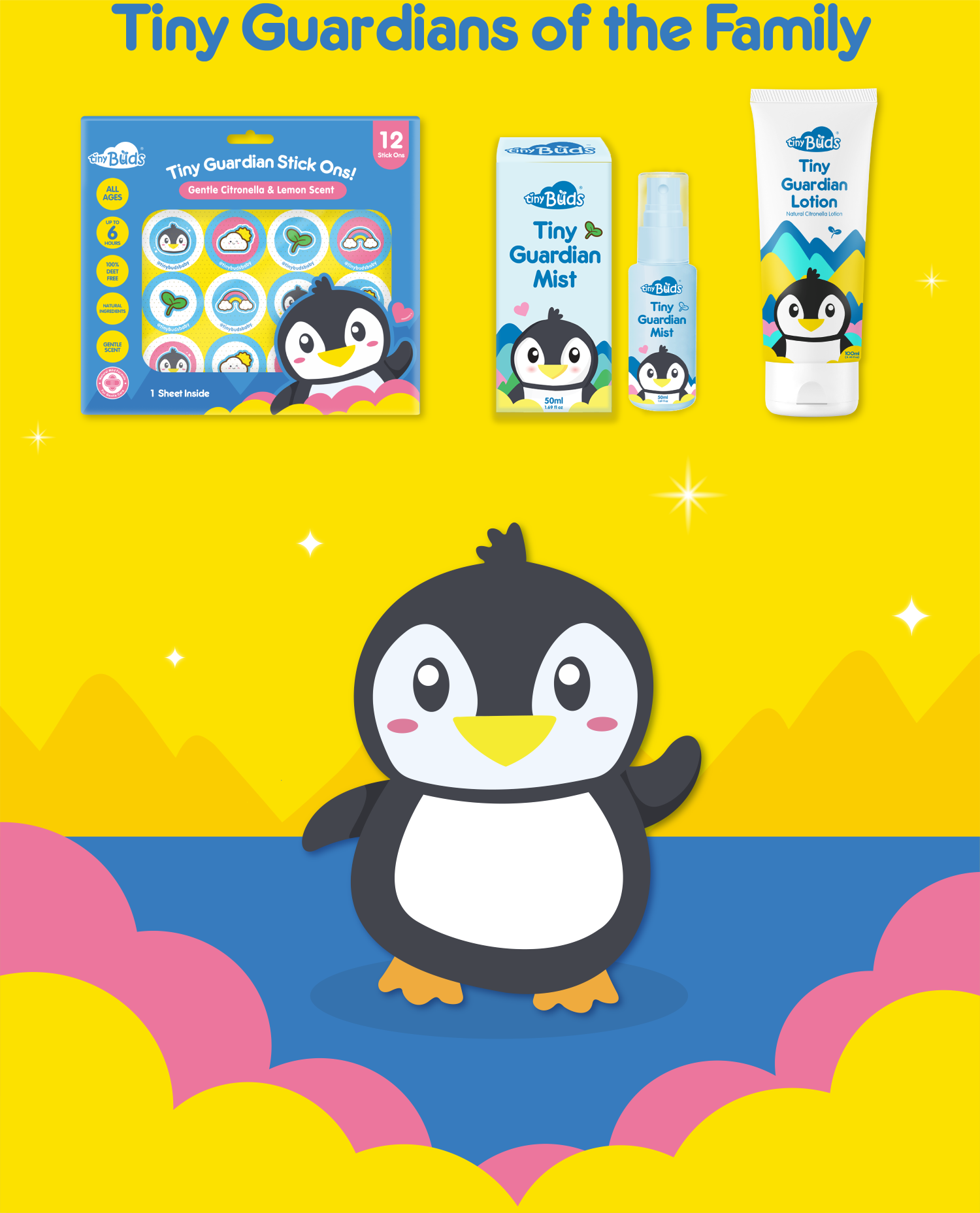 Tiny Buds Tiny Guardian Stick Ons Gentle Citronella and Lemon Scent ...