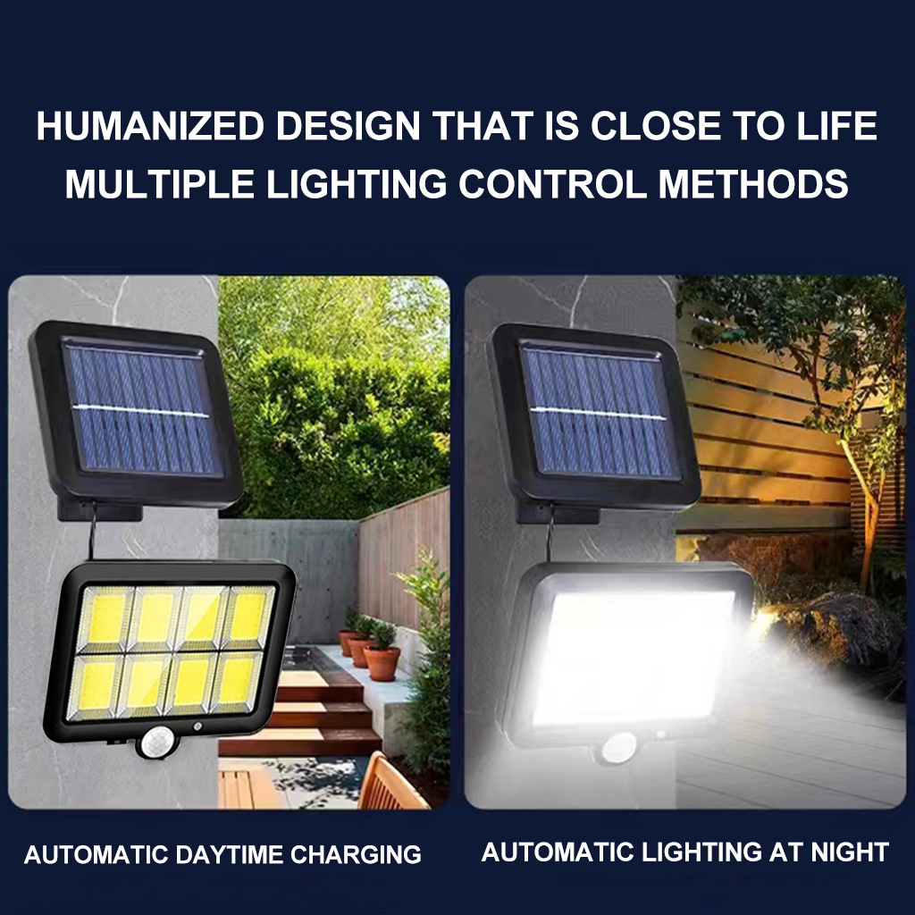 OOKAS 3 Modes Solar Light Outdoor Waterproof Motion Sensor Lights LED ...