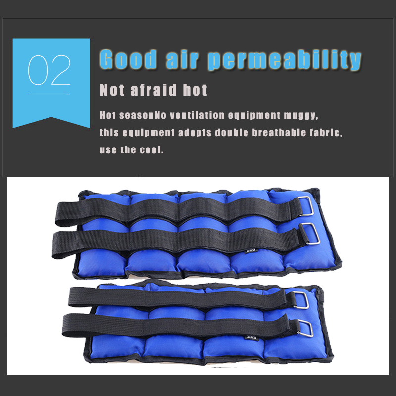 Pair Of Ankle / Wrist Weights Wearable Weights Set Leg Iron Sand Bag ...