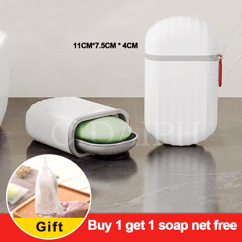 Soap Case Box Travel Mini Soap Dish Container Travel Toothbrush ...