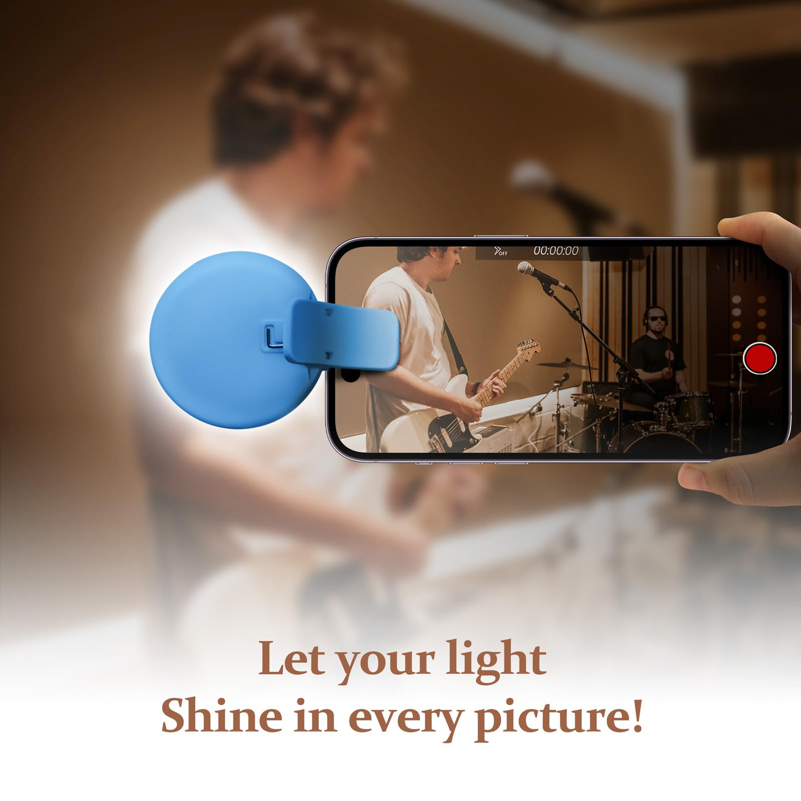 Selfie Light for Phone Mini Adjustable Brightness Light 3 Light Modes ...